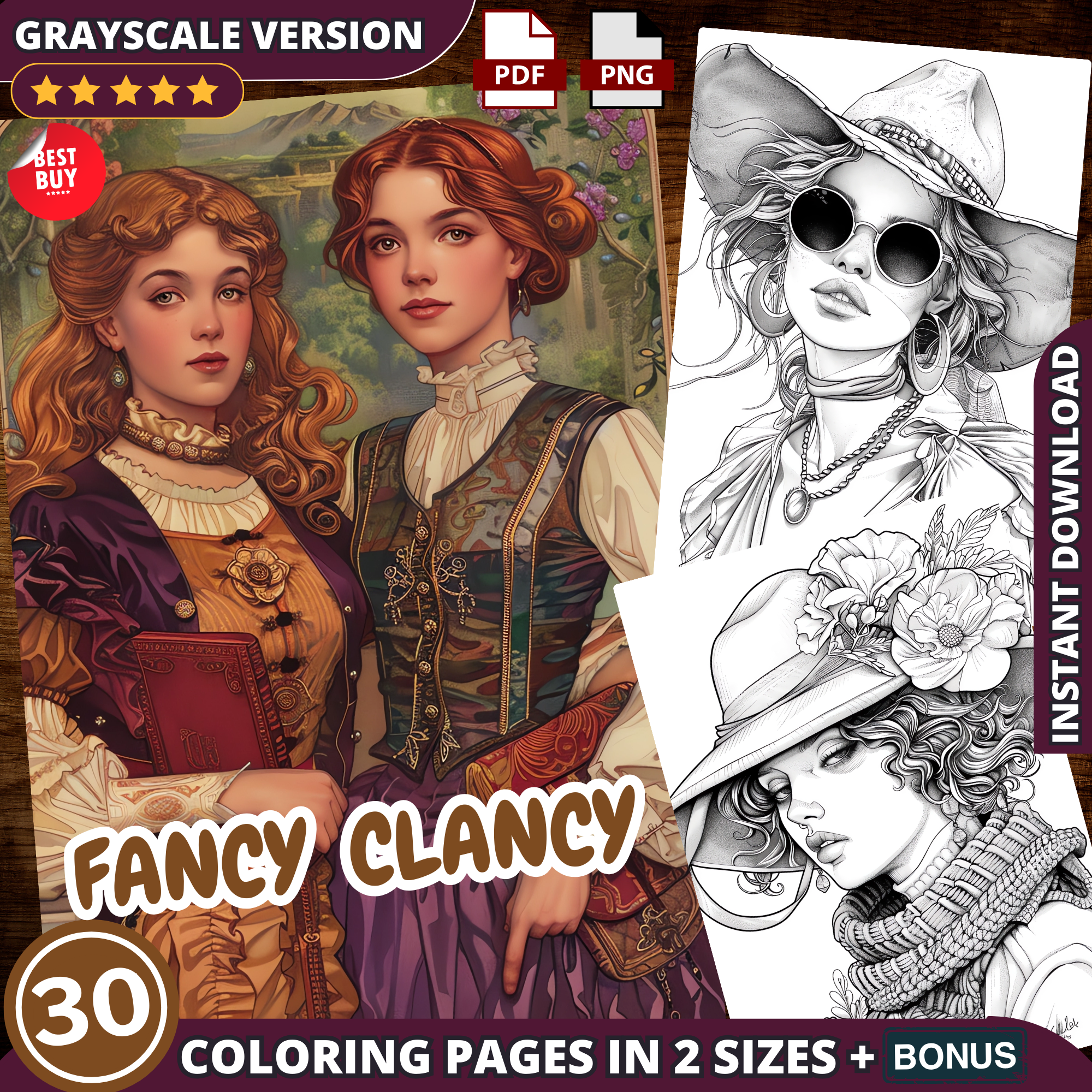 Fancy Clancy Coloring Pages – NewGen DIY